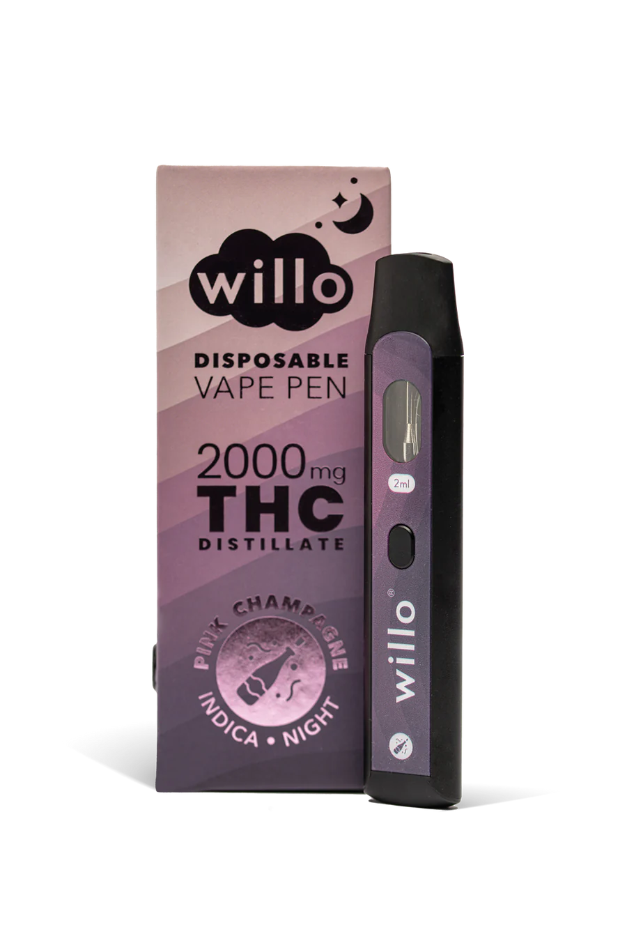 2000mg THC Disposable Vape Pen - PINK CHAMPAGNE | Kapn Kush - Same Day ...